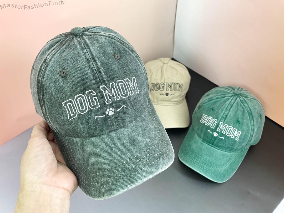 Personalized Dog Mom Hat | Embroidered Baseball Cap | Custom Pet Lover ...