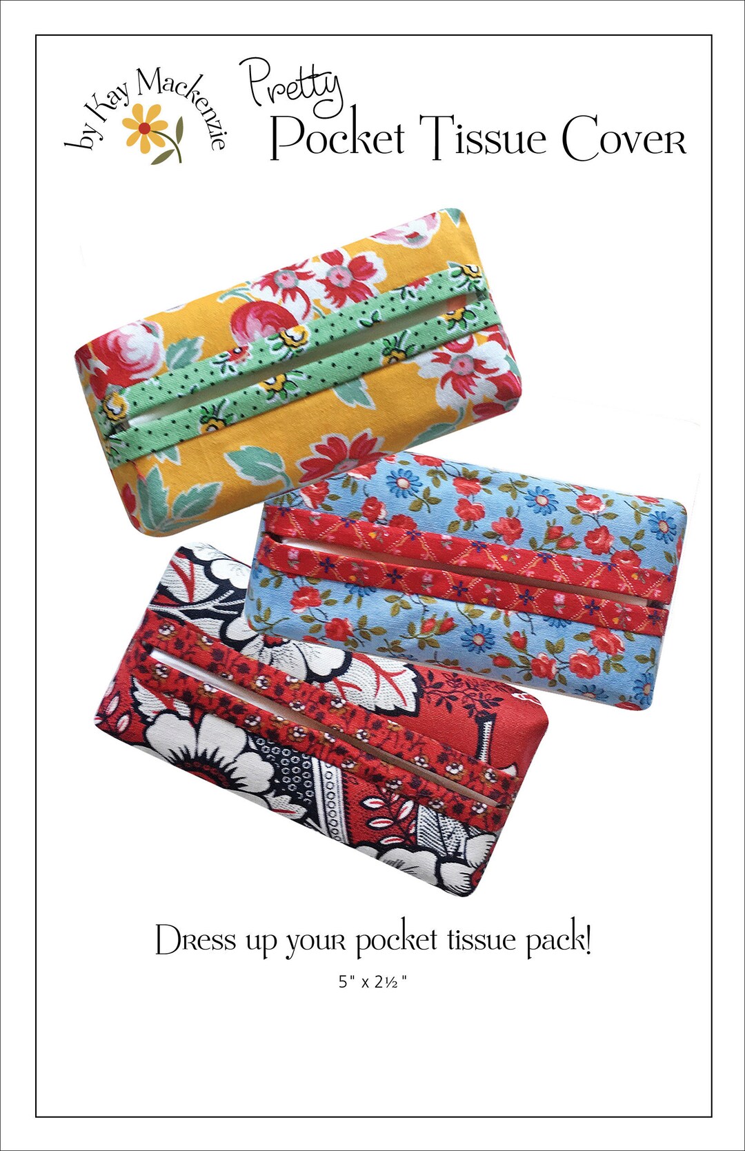 Pretty Pocket Tissue Cover Pattern Tissue Holder Pattern - Etsy