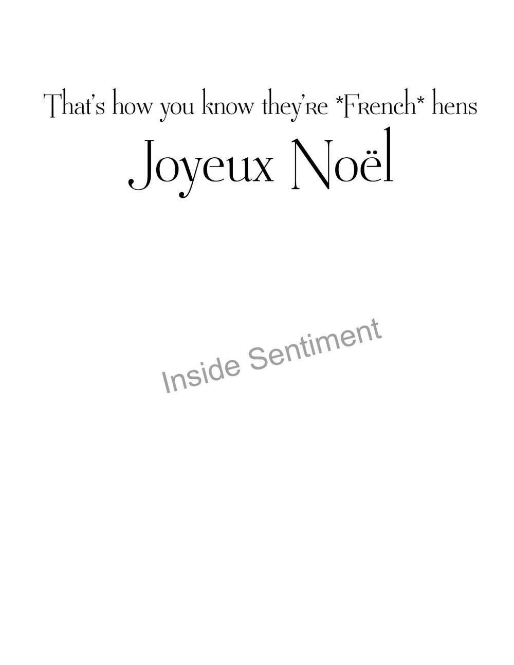 French Hens Holiday Notecards - Etsy