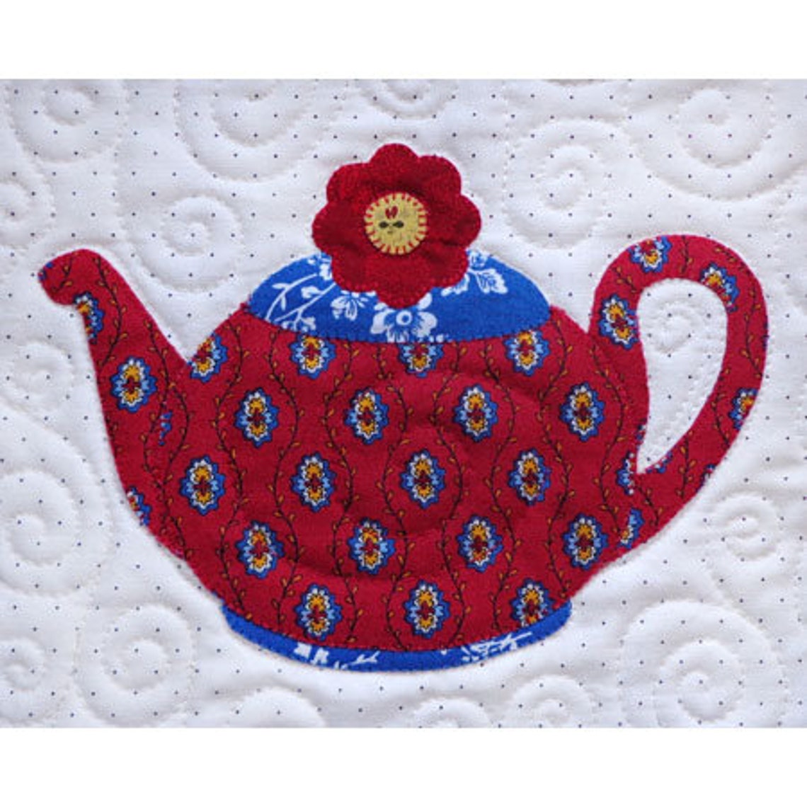 Teapots 2 to Appliqué Pattern Pack, Teapot Patterns - Etsy