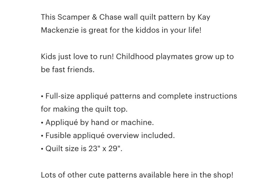 Cat and Mouse Quilt Pattern, Scamper & Chase - Etsy