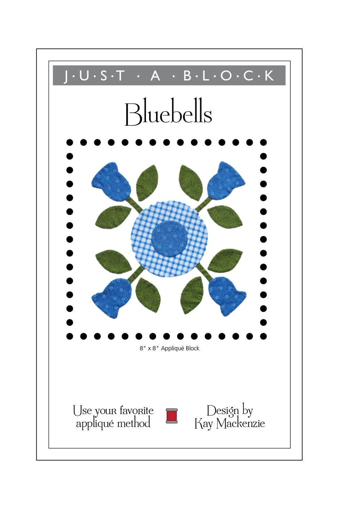 Bluebells Appliqué Block, Flower Applique Pattern PDF - Etsy