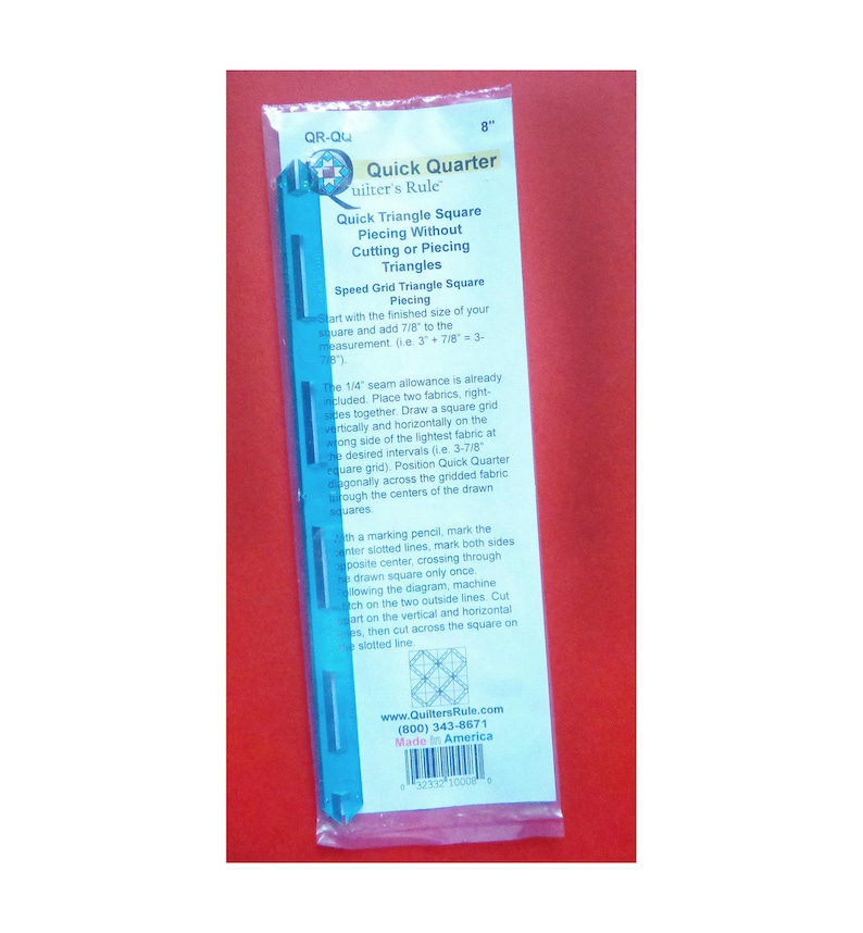 8" Quick Quarter Marking Tool for Half-square Triangles - Etsy
