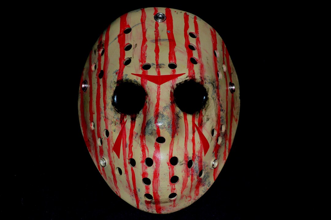 Friday the 13th - BLOODY Jason Voorhees Halloween Custom Hockey Mask - Etsy