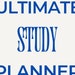 The Ultimate Study Planner - Etsy