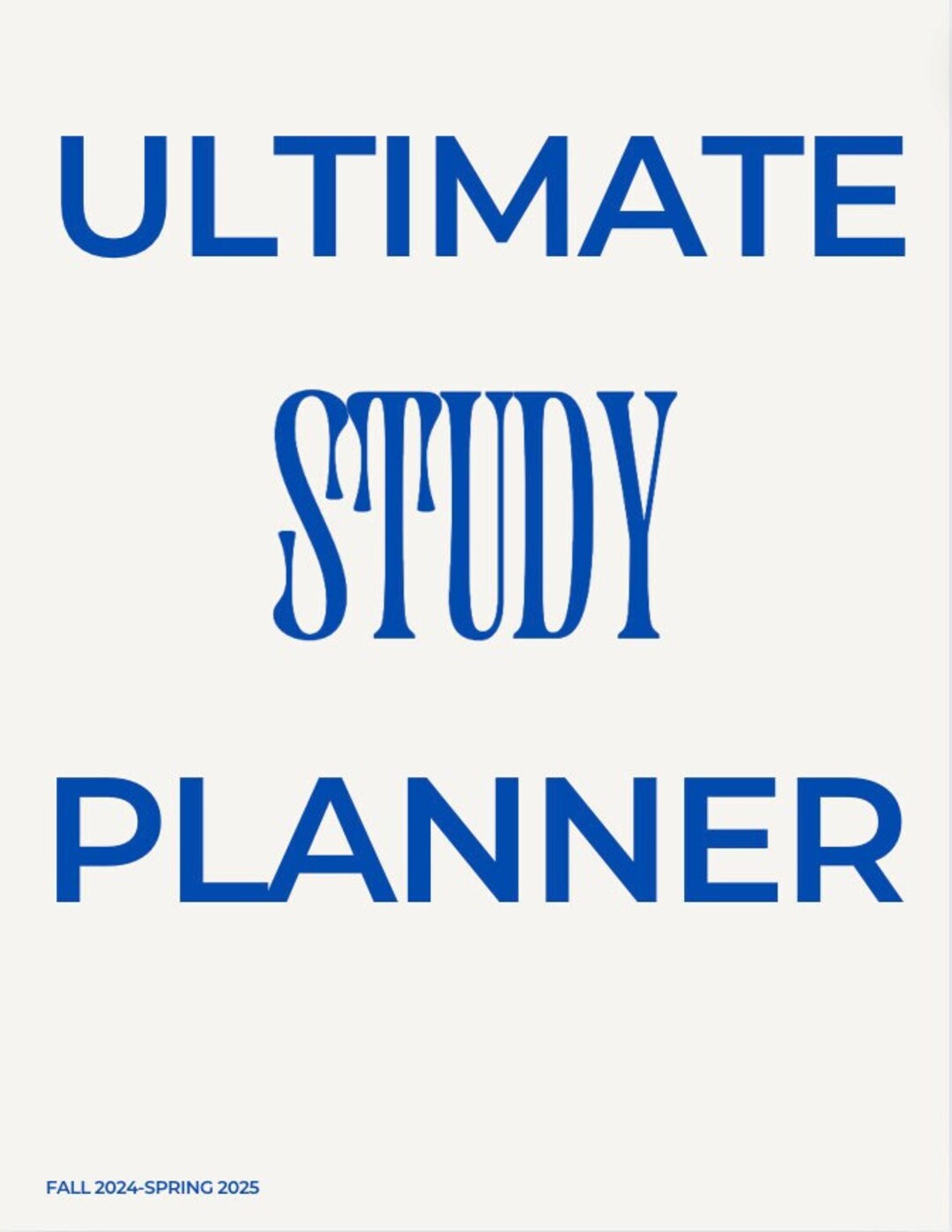 The Ultimate Study Planner - Etsy
