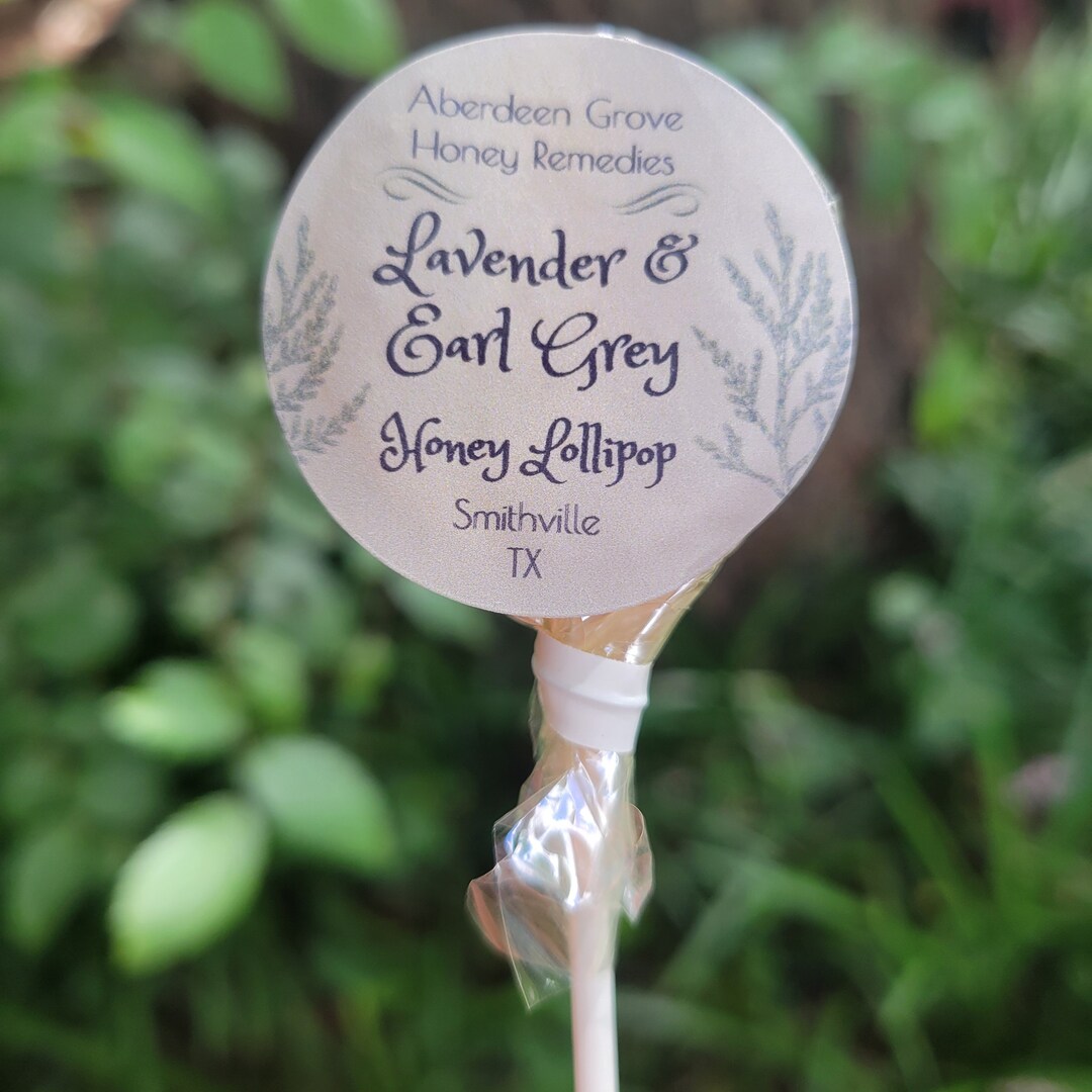 Honey Lollipops Earl Grey Lavender (1 Dozen) - Etsy