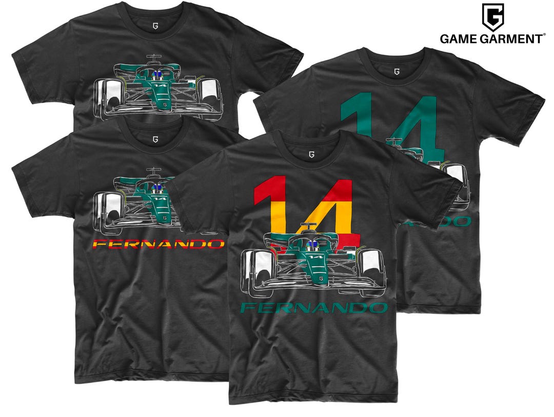 Game Garment Formula One Racing Fernando #14 Driver Formula Race Car ...