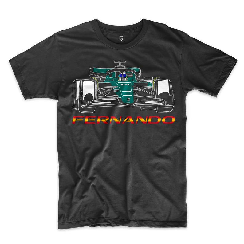 Game Garment Formula One Racing Fernando #14 Driver Formula Race Car ...