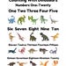 Dinosaur Learning to Count to 20 Includes Two Printables, Digital ...