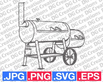 Offset Smoker Svg - Etsy