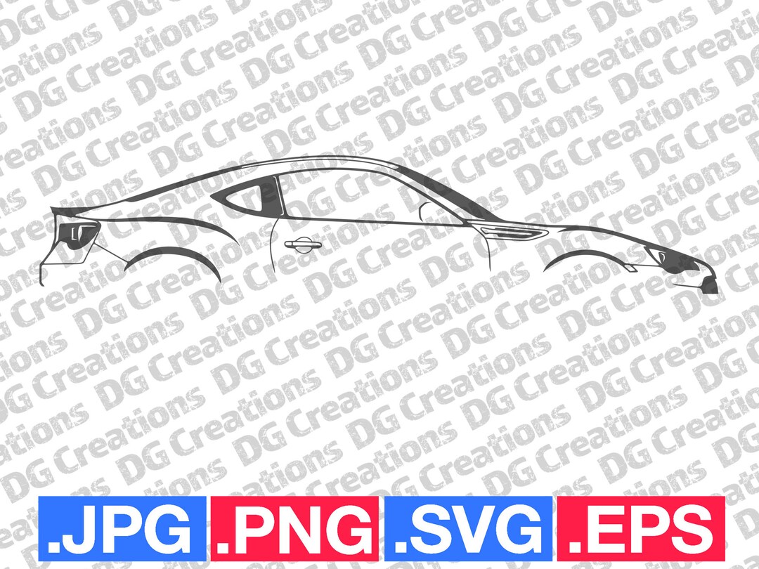 Toyota GT 86 Car SVG Clip Art Graphic Art Instant Download Illustration ...