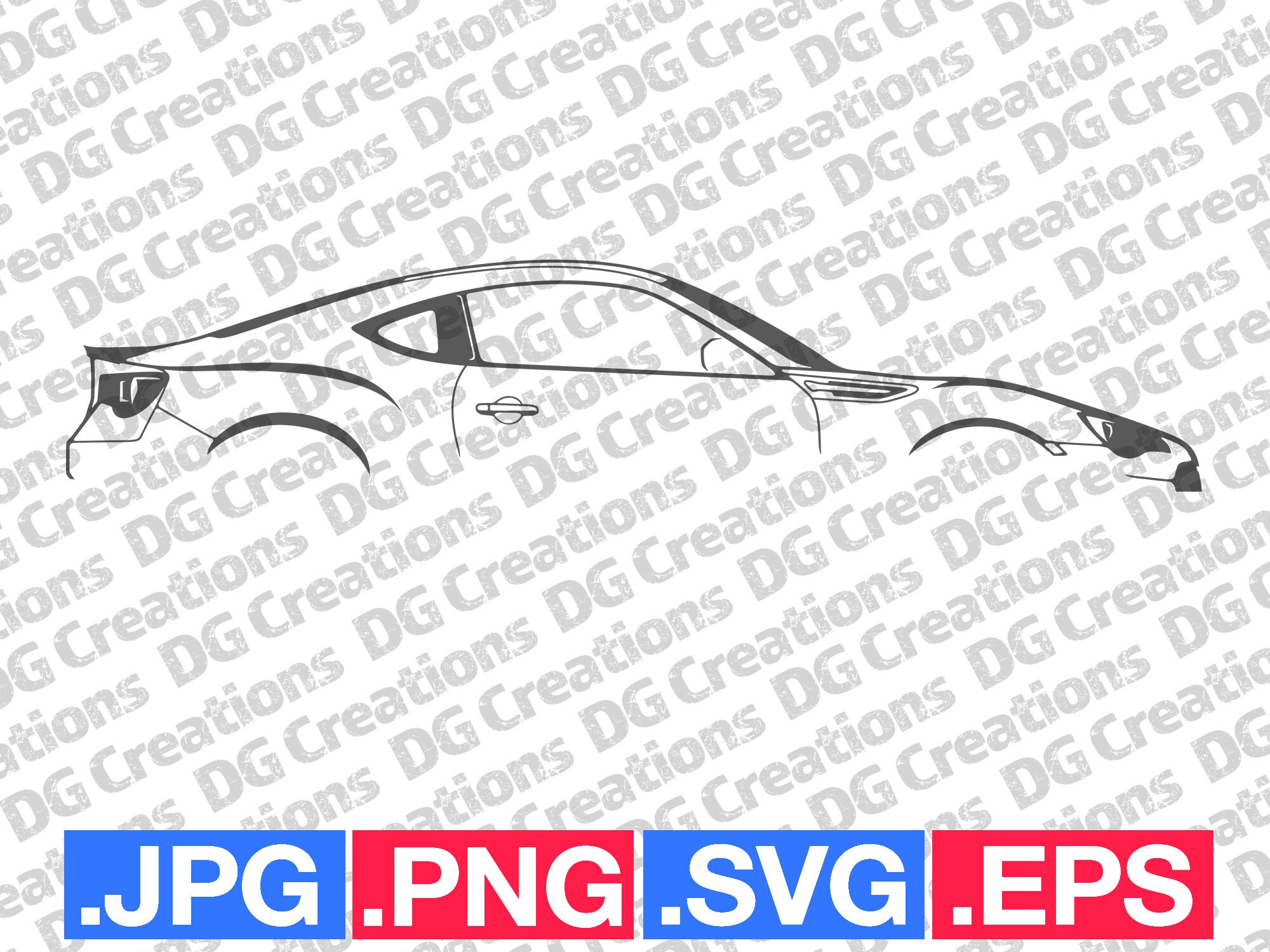Toyota GT 86 Car SVG Clip Art Graphic Art Instant Download Illustration ...