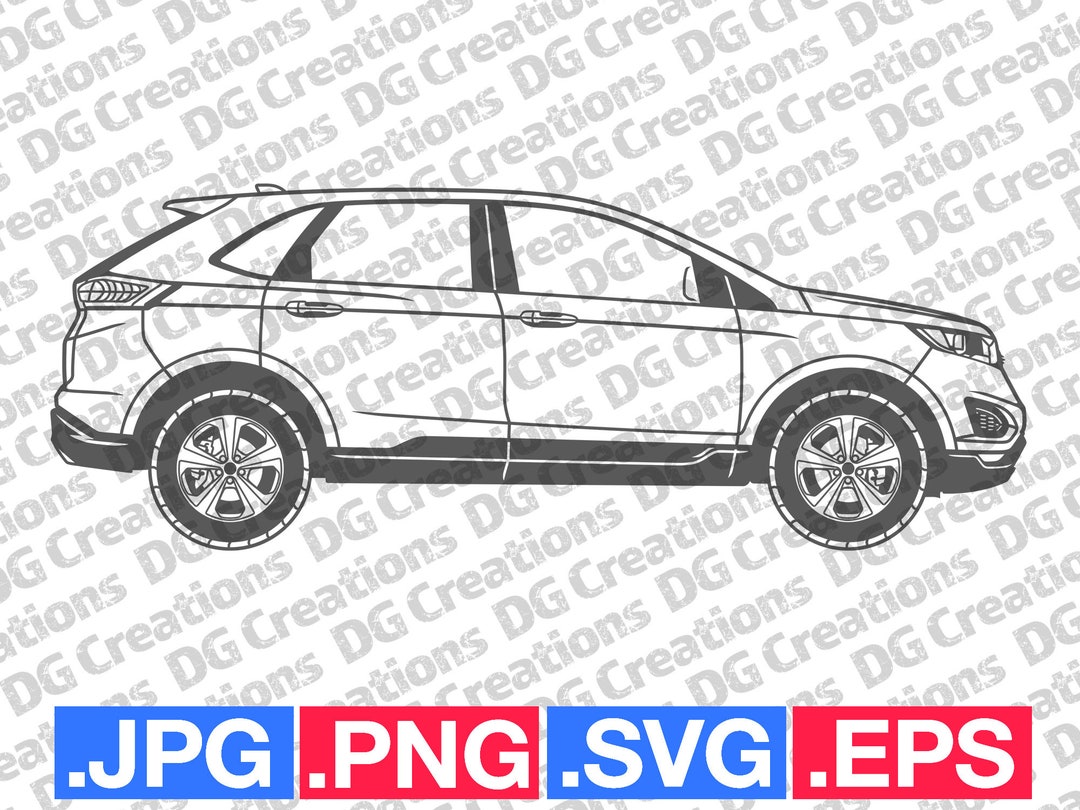 Ford Edge Sport 2018 SUV Car SVG Clip Art Graphic Art Instant - Etsy