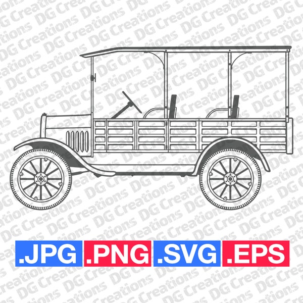 Model T Clip Art - Etsy