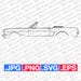 Ford Mustang Convertible 1965 Car SVG Clip Art Graphic Art Instant ...