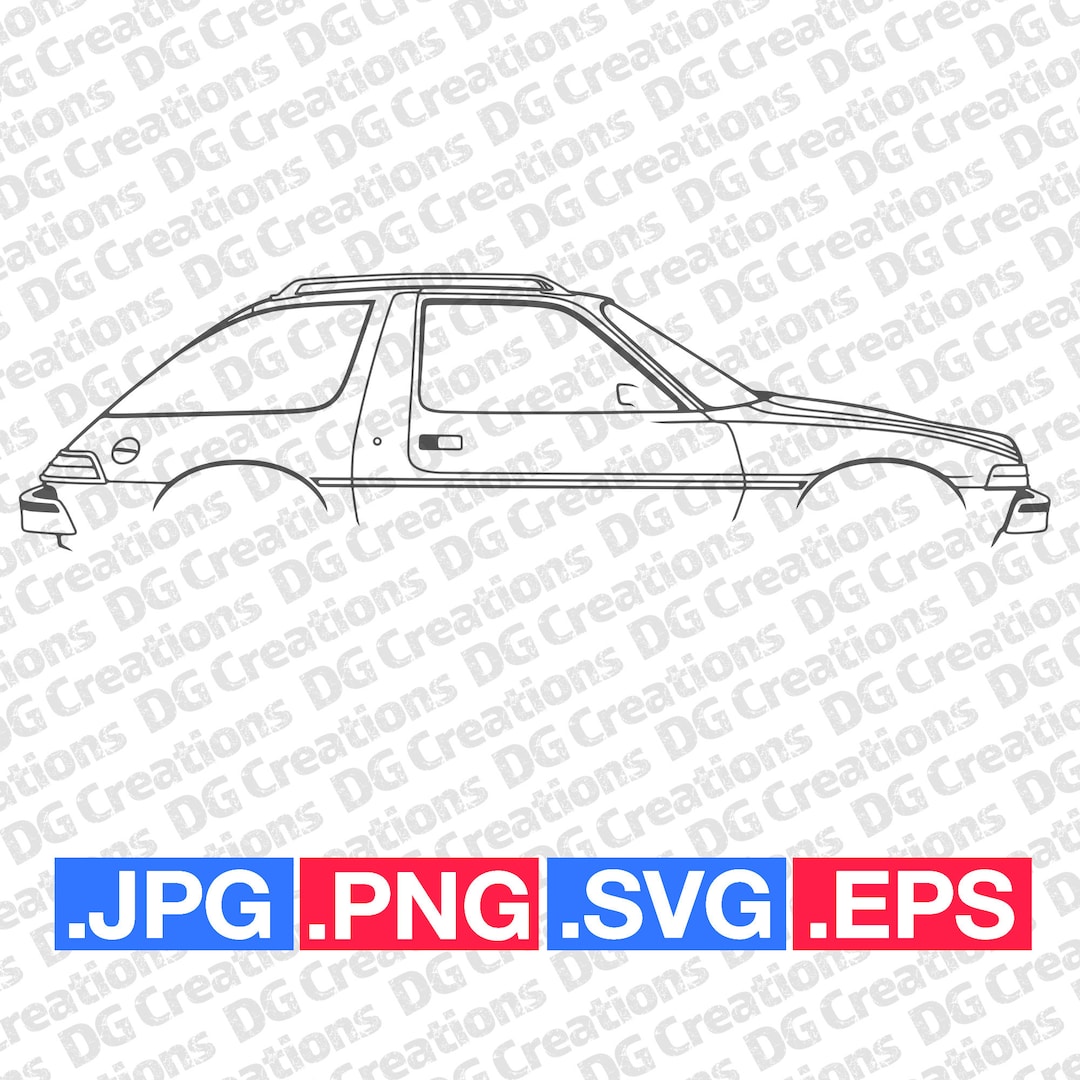 AMC Pacer X Car SVG Clip Art Graphic Art Instant Download Car ...