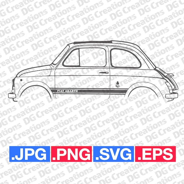 Fiat Abarth Svg - Etsy