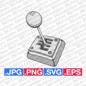 Manual Shifter Graphic SVG Clip Art Graphic Art Instant Download ...
