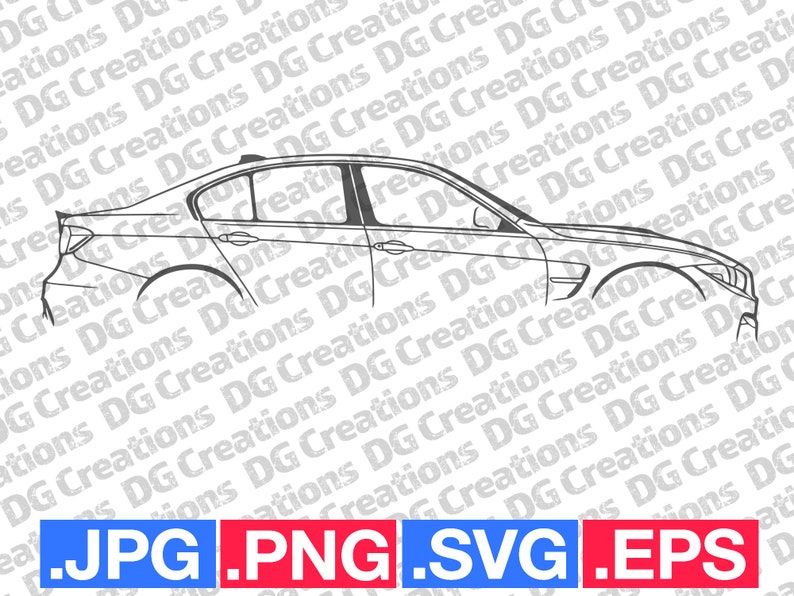 BMW F80 M3 Car SVG Clip Art Graphic Art Instant Download - Etsy Australia