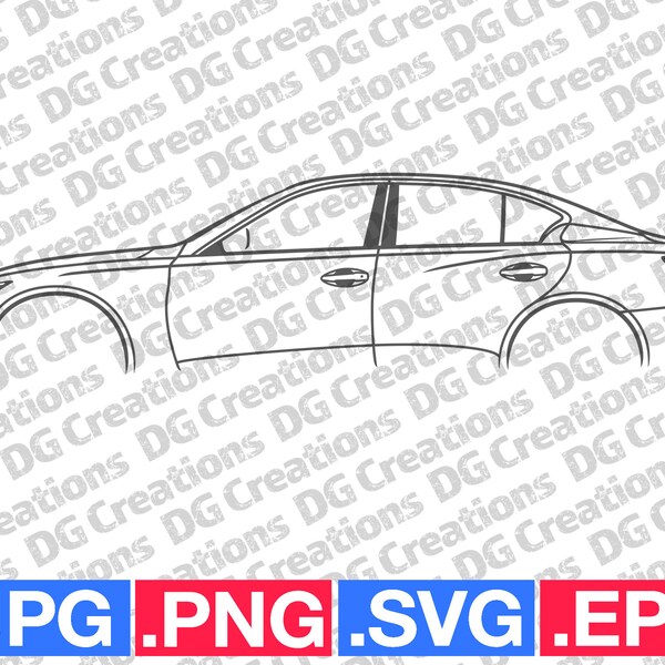 Infiniti Q50 Outline - Etsy