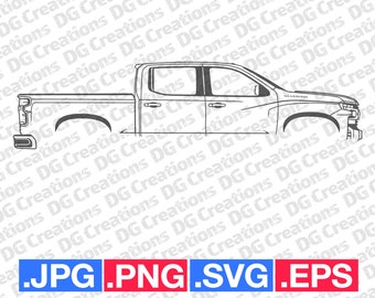 Chevy-chevrolet Silverado C10 1983 Truck SVG Clipart-vector - Etsy