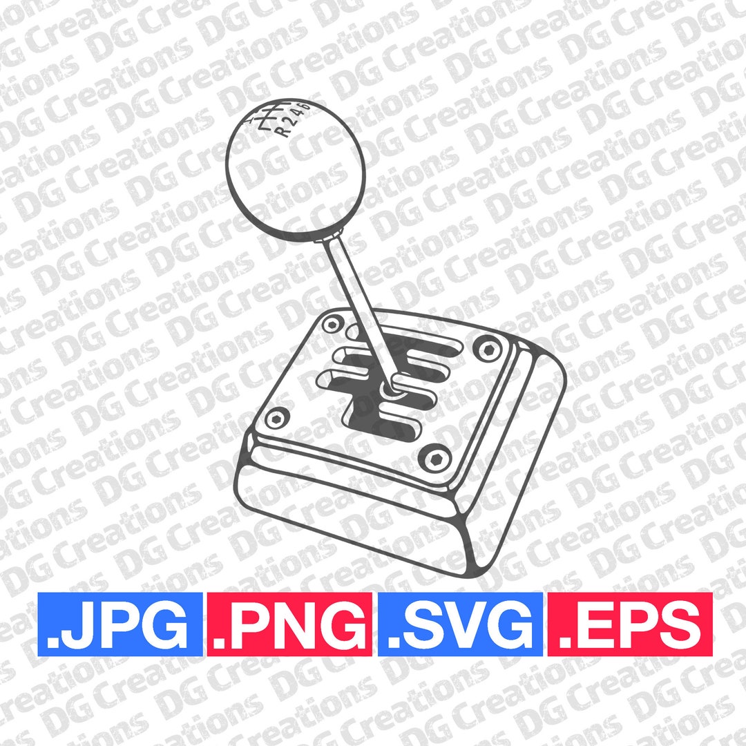 Manual Shifter Graphic SVG Clip Art Graphic Art Instant Download ...