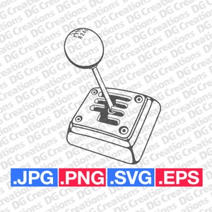Manual Shifter Graphic SVG Clip Art Graphic Art Instant Download ...