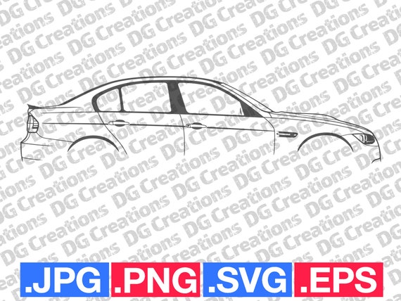 BMW E90 M3 Car SVG Clip Art Graphic Art Instant Download - Etsy India
