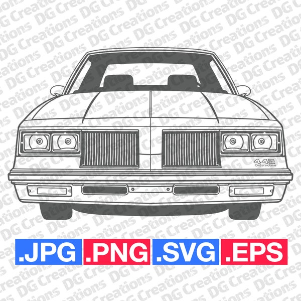 Oldsmobile Cutlass Svg - Etsy