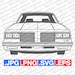 Oldsmobile Cutlass 1981 442 Car SVG Clip Art Graphic Art Instant ...