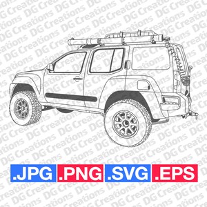 Nissan Xterra SUV Custom SVG Clip Art Graphic Art Instant Download ...