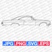 Chevrolet Impala 1966 Hardtop Car SVG Clip Art Graphic Art Instant ...