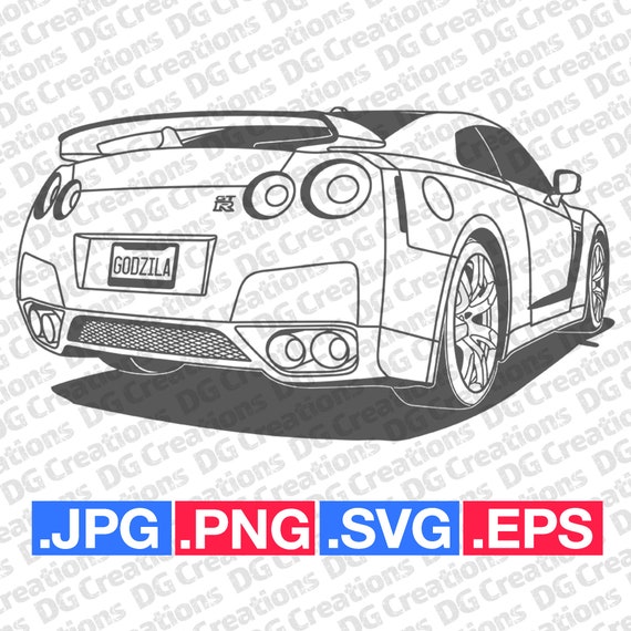 Nissan Skyline Outline Drawing