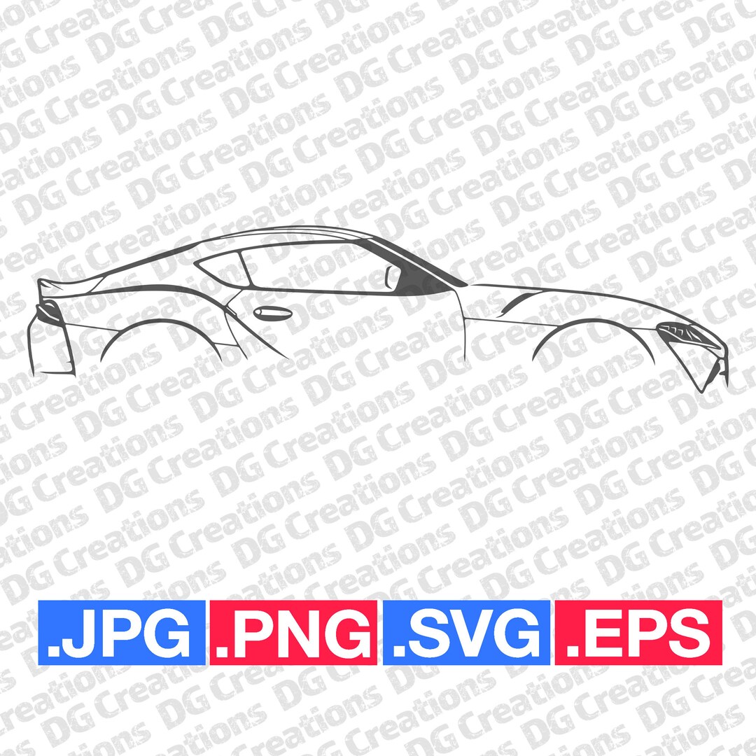 Toyota Supra 2020 Car SVG Clip Art Graphic Art Instant Download ...