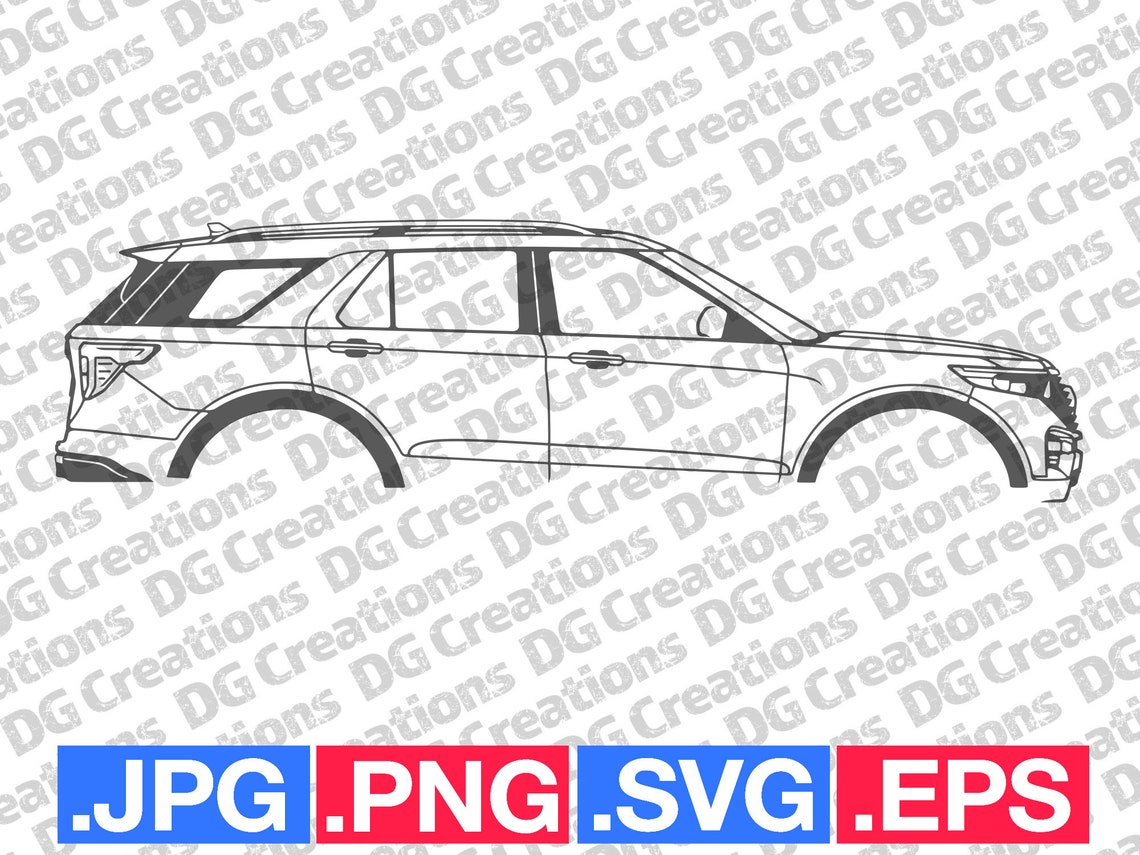 Ford Explorer 2020 SUV Car SVG Clip Art Graphic Art Instant - Etsy