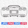 Ferrari Testarossa Sportscar 1984 Front Car SVG Clip Art Graphic Art ...