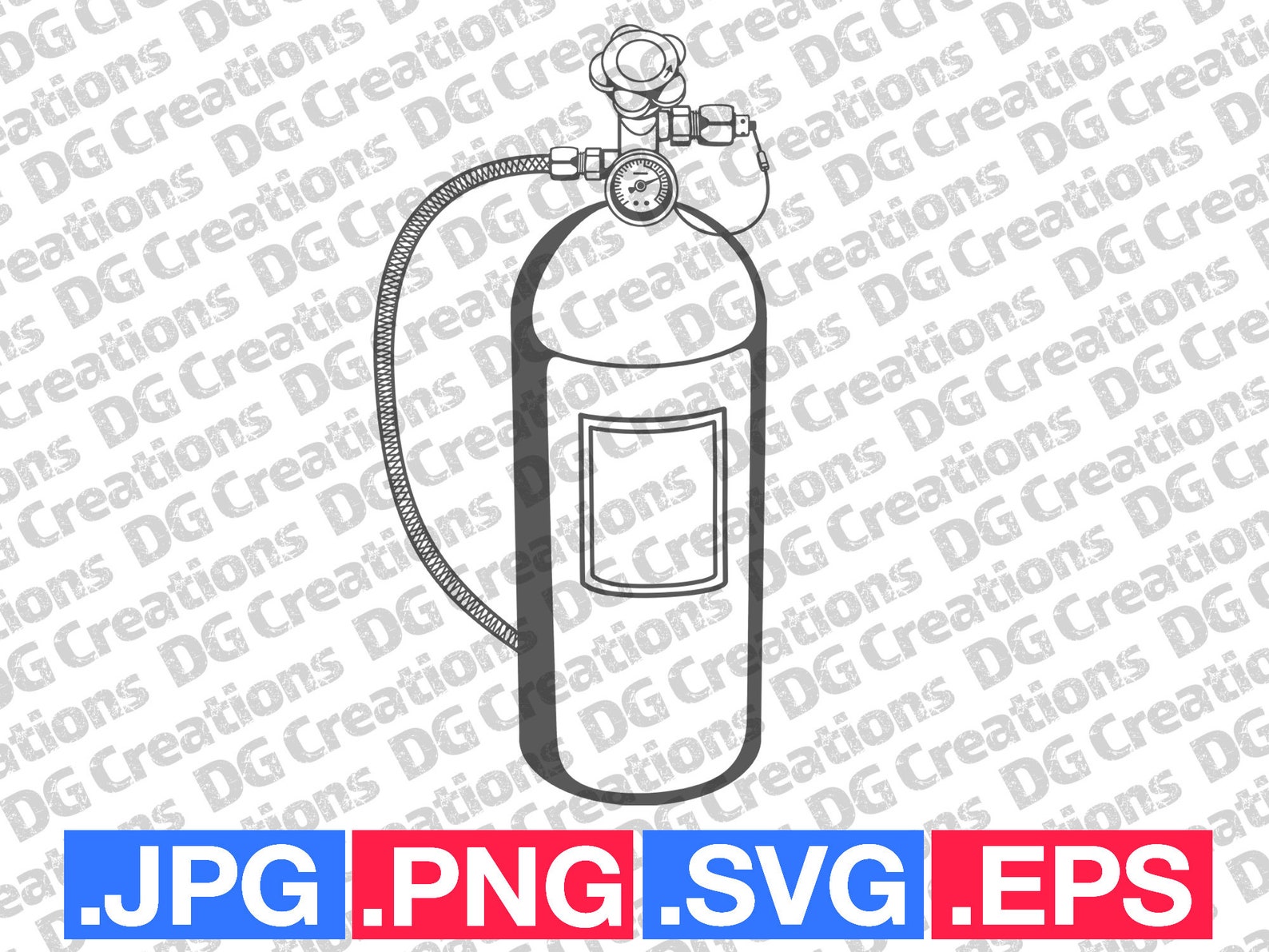 Nitrous Bottle SVG Clip Art Graphic Art Tank Instant Download - Etsy