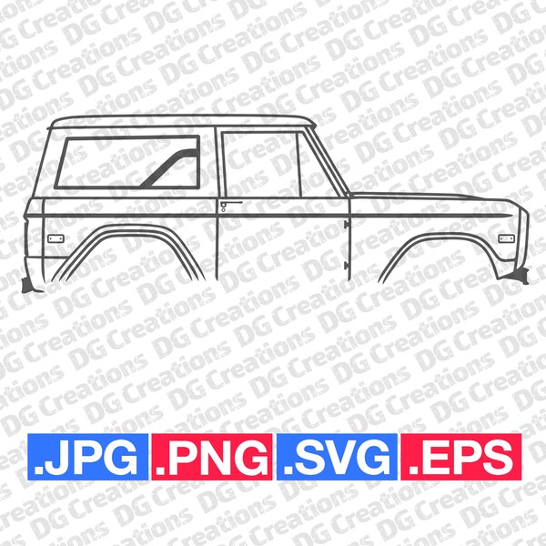 Ford Bronco Clip Art - Etsy
