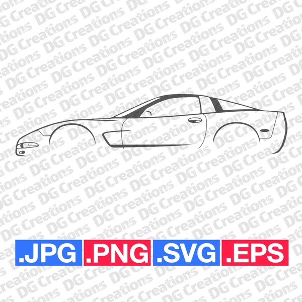 C5 Corvette Clip Art - Etsy