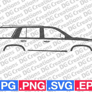 Cadillac Escalade SUV Car SVG Clip Art Graphic Art Instant - Etsy
