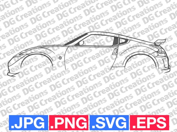 Nissan 370Z Nismo 2014 Sportscar Car SVG Clip Art Graphic Art - Etsy