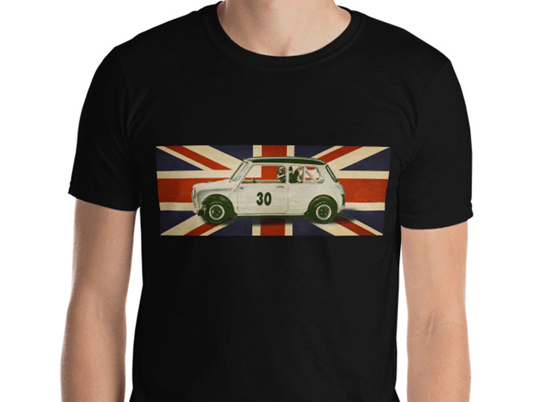 Classic Racing Mini Cooper Shirt Union Jack British Flag Short-sleeve ...