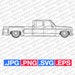 GMC 3500 Dually Pick up Truck 1975 Lowered SVG Clip Art Graphic Art ...