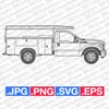 Ford SVT Lightning 1993 Pick up Truck Car SVG Clip Art Graphic Art ...