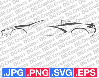 Corvette C8 Vector File - Etsy