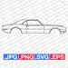 Ford Mustang Coupe 1965 Front Car SVG Clip Art Graphic Art Instant ...