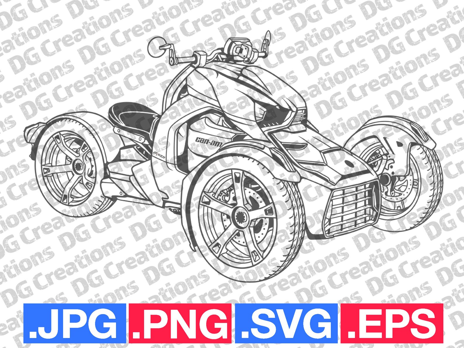 Can-am Ryker Street Bike Motorcycle SVG Clip Art Graphic Art - Etsy UK