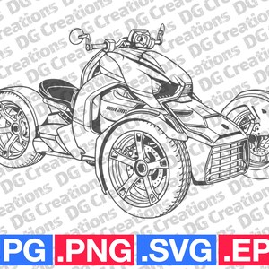 Can-am Ryker Street Bike Motorcycle SVG Clip Art Graphic Art - Etsy