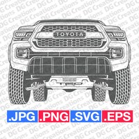 2024 TRD Pro Pickup - Car Vector - Car Digital - Car Svg - Tacoma Trd ...